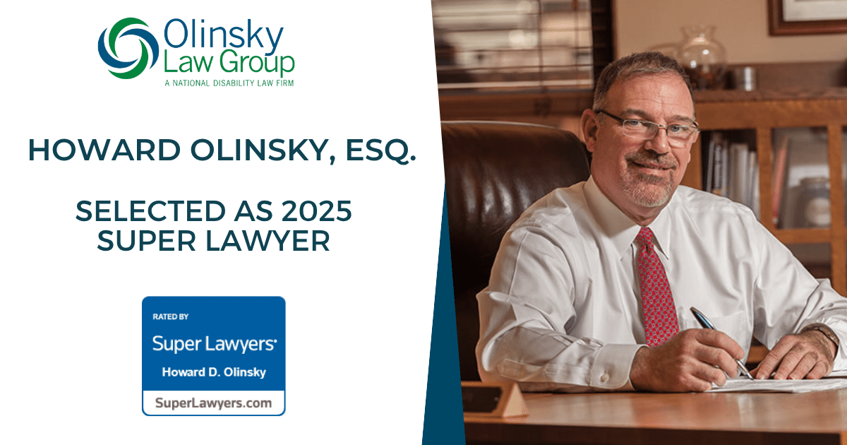 Howard Olinsky Named as 2025 Super Lawyer in Upstate New York - Olinsky Law