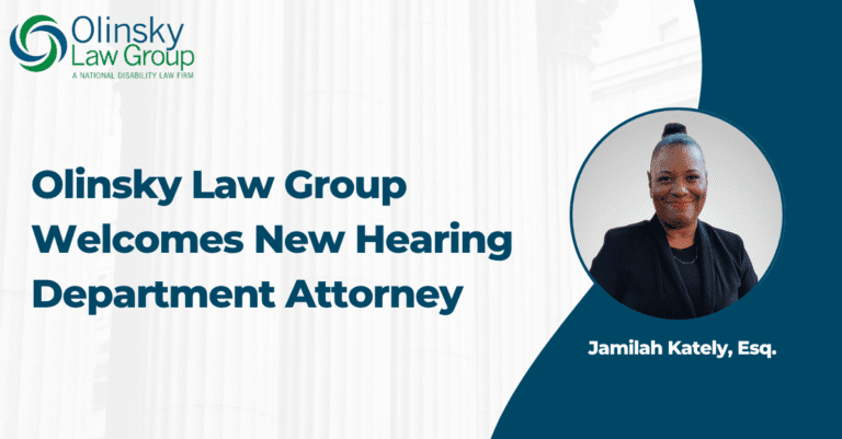 Olinsky Law Group Welcomes New Hearing Department Attorney - Olinsky Law
