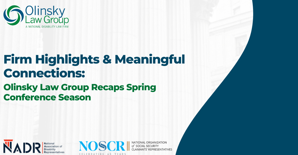 Firm Highlights & Meaningful Connections: Olinsky Law Group Recaps ...